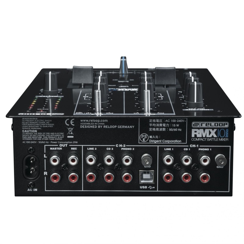 Location TABLE DE MIXAGE RMX10 RELOOP 2 VOIES AVEC INTERFACE USB